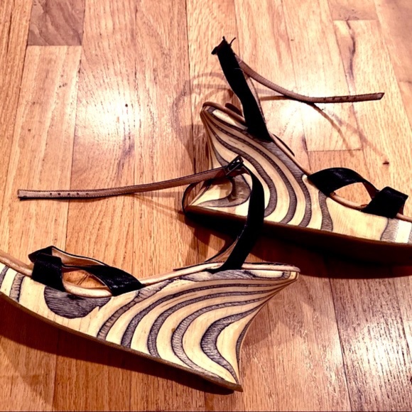 Shoes | Italian Handmade Wooden Wedge Sandals | Poshmark